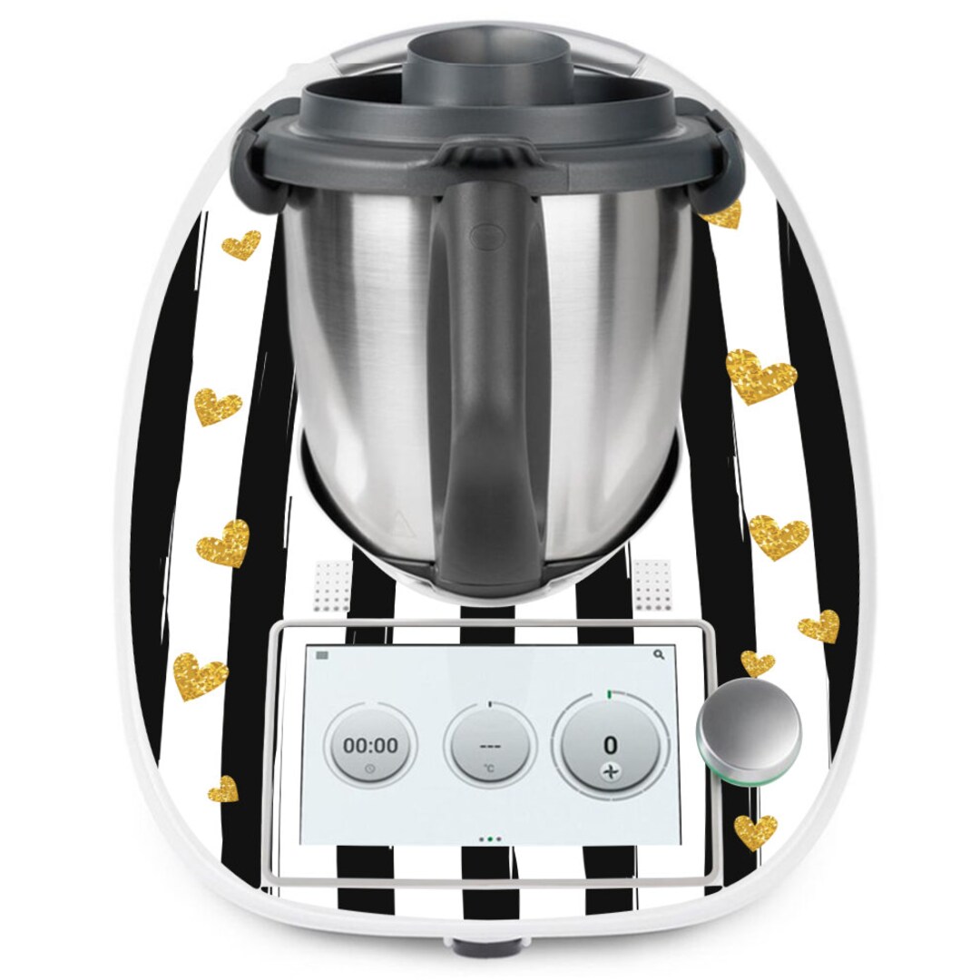 Thermomix TM6 Adhesive Sticker Striped Hearts - Etsy