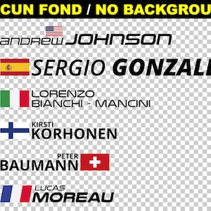 10 Personalized Name and Surname Stickers - Adhesive Stickers Decal ...