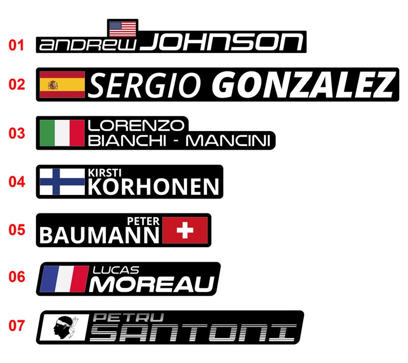 10 Personalized Name Stickers Adhesive Stickers Decal Vinilos Adesivi ...