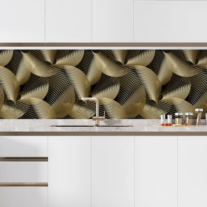 Self-adhesive Kitchen Splashback Wall Sticker Designer Leaves - Etsy