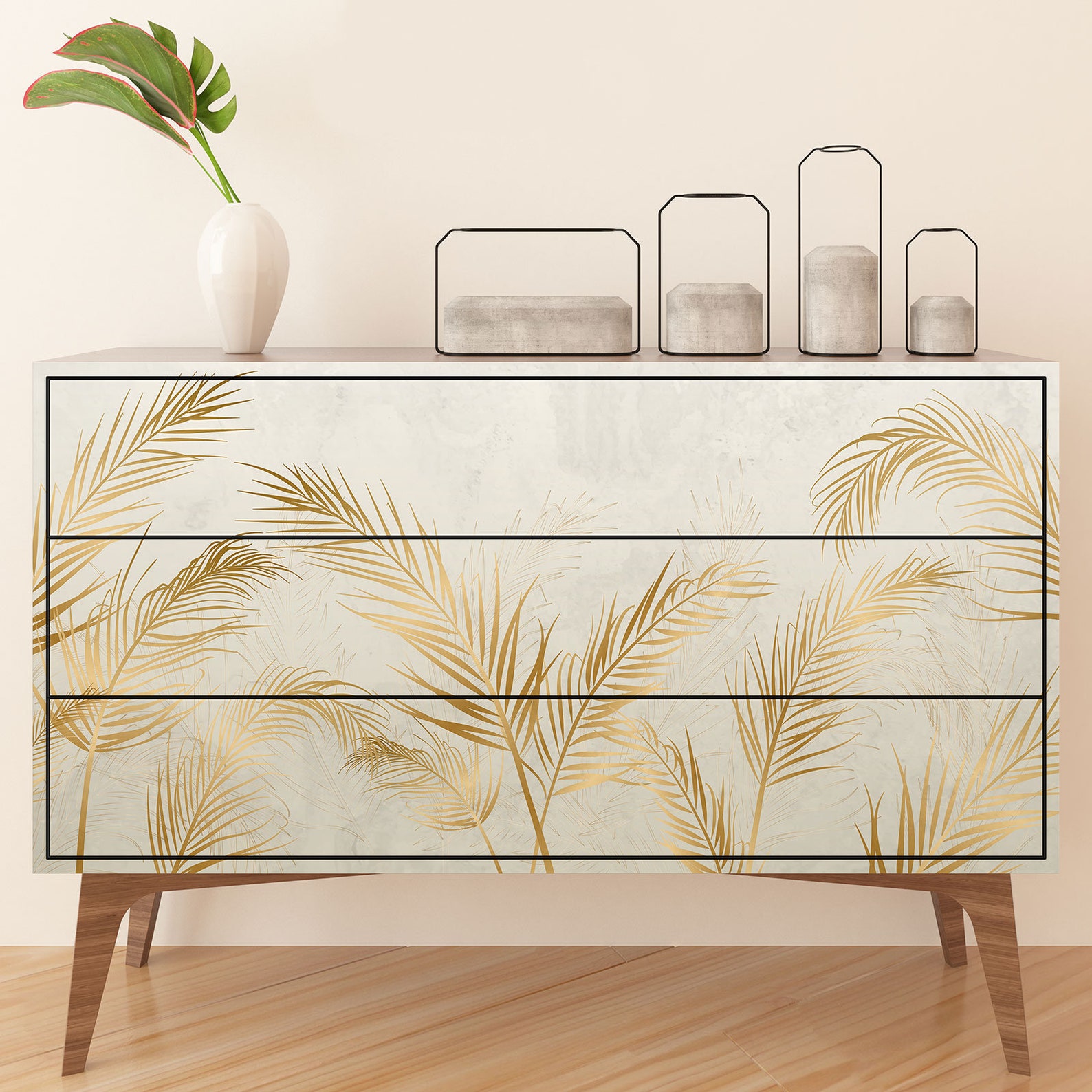 Self-adhesive Furniture Sticker - Leaves - Etsy