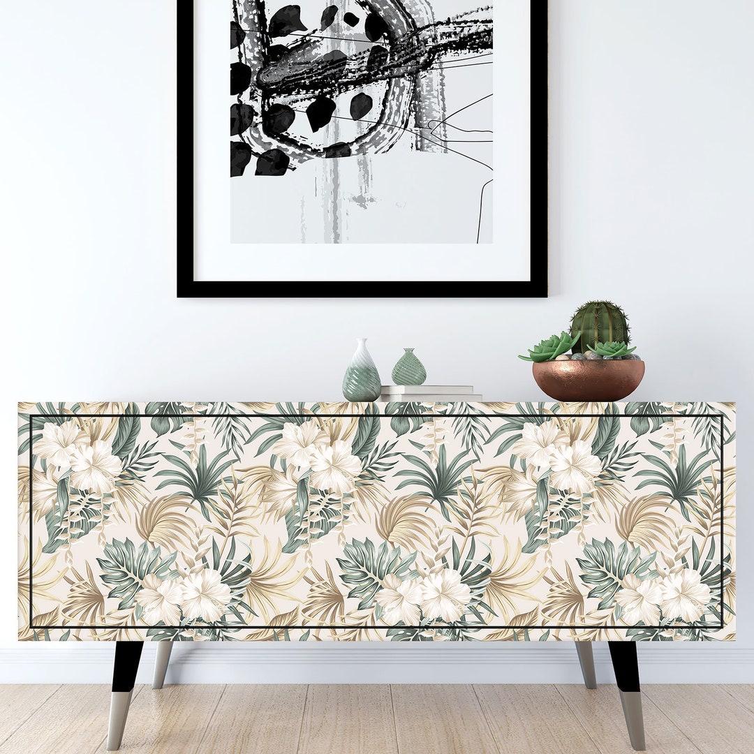 Self-adhesive Furniture Sticker Flowers - Etsy