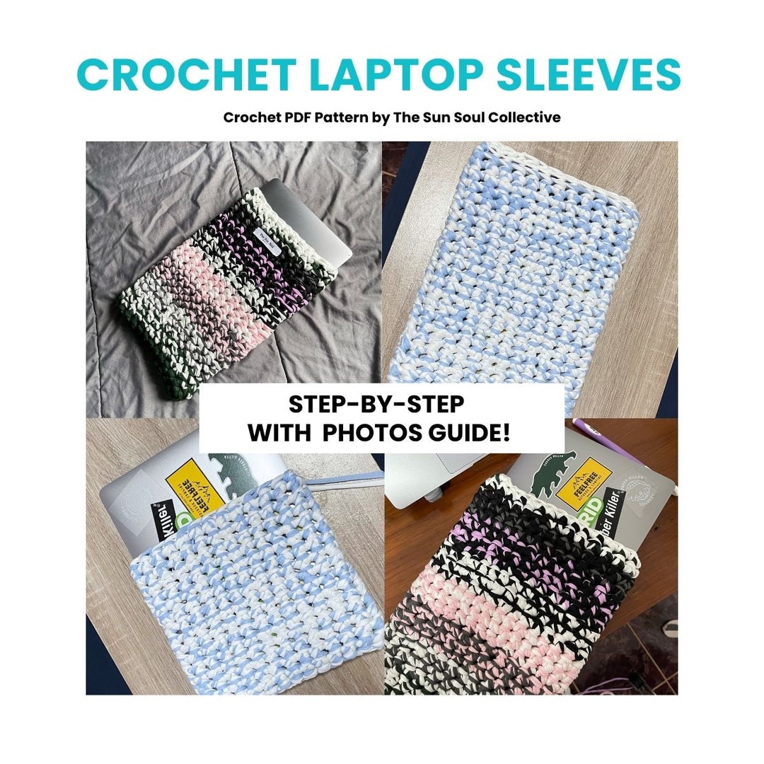 EASY Crochet Laptop Sleeve Pattern Beginner Friendly Crochet Tutorial ...