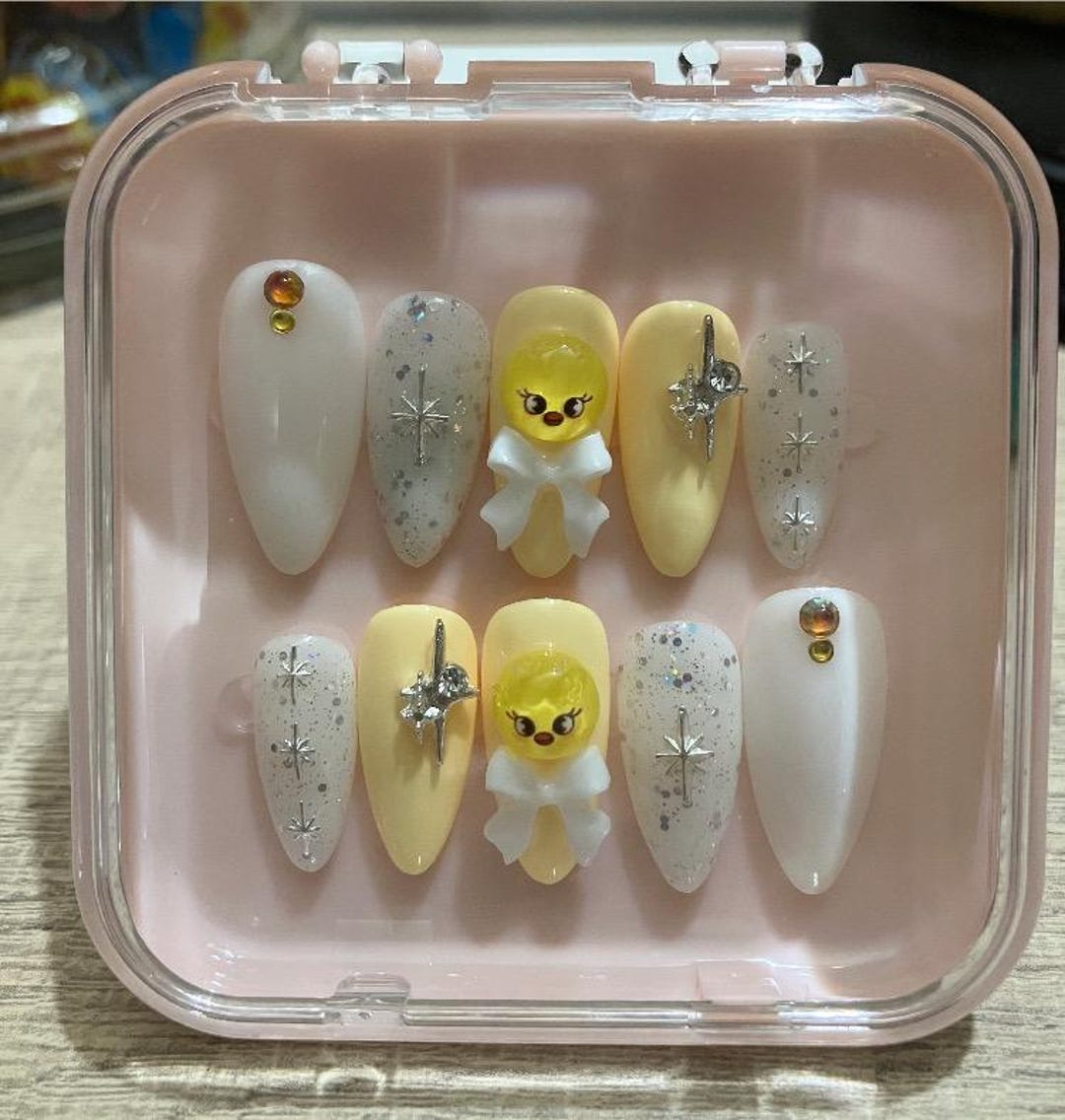Stray Kids Felix Yellow Nail - Etsy