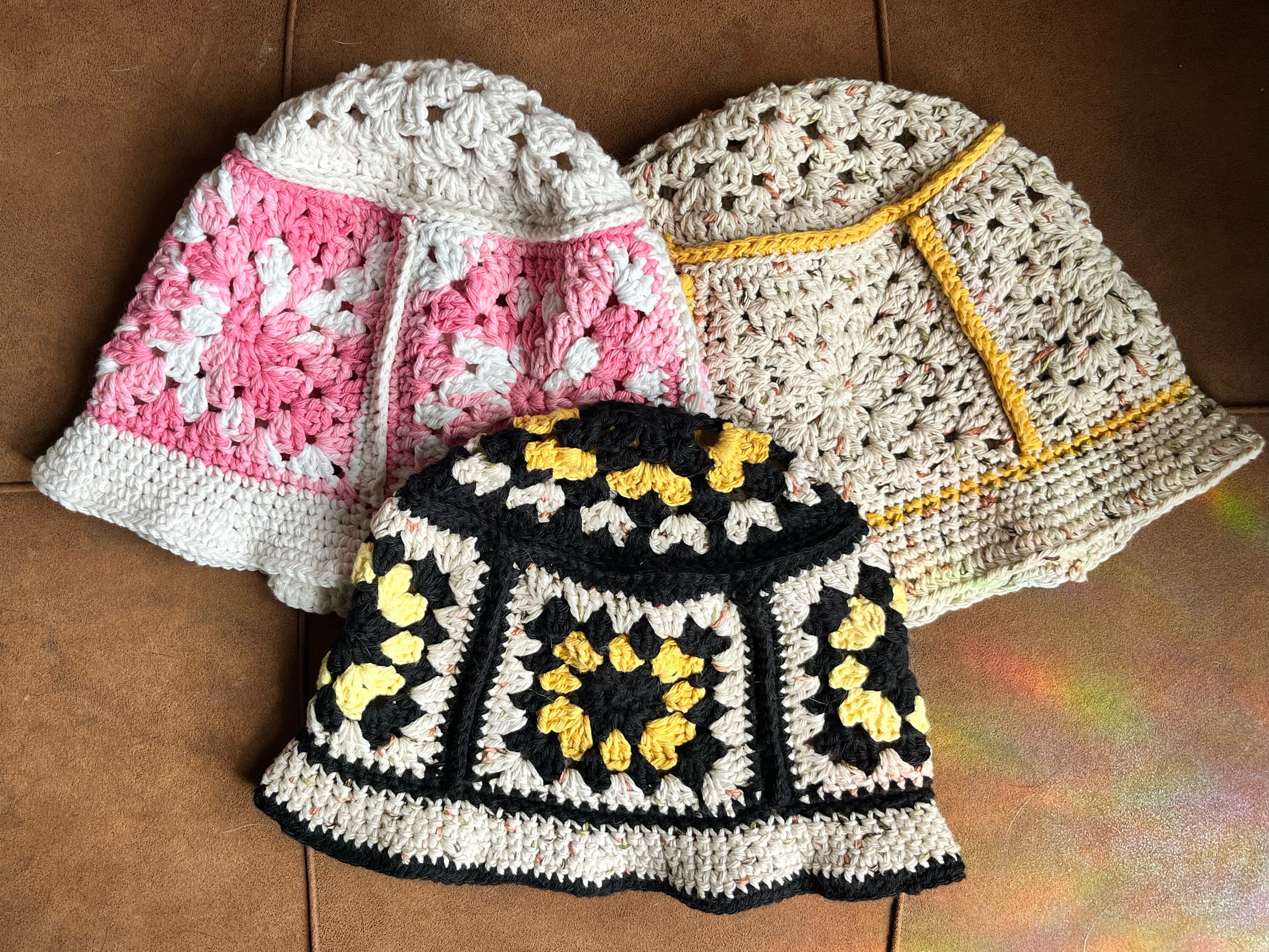 Crochet Granny Square Bucket Hat Pattern (PDF) - Etsy