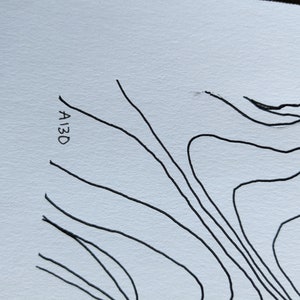 Zen-wave, Flowing, Continuous Line, Pen Drawing - Etsy