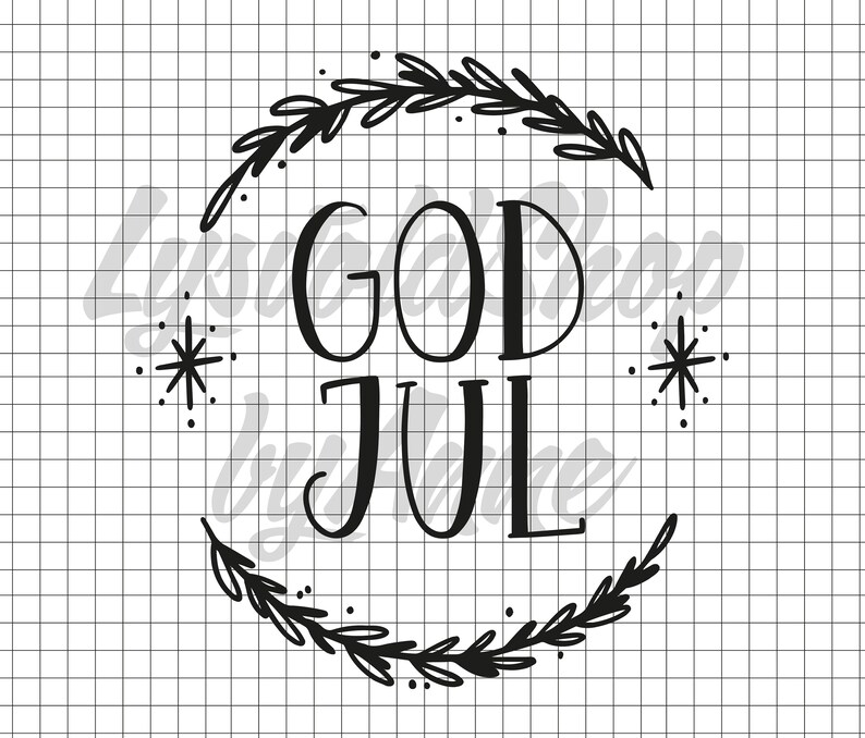 Christmas SVG, Scandinavian Christmas Svg, God Jul Svg, Christmas Cards ...