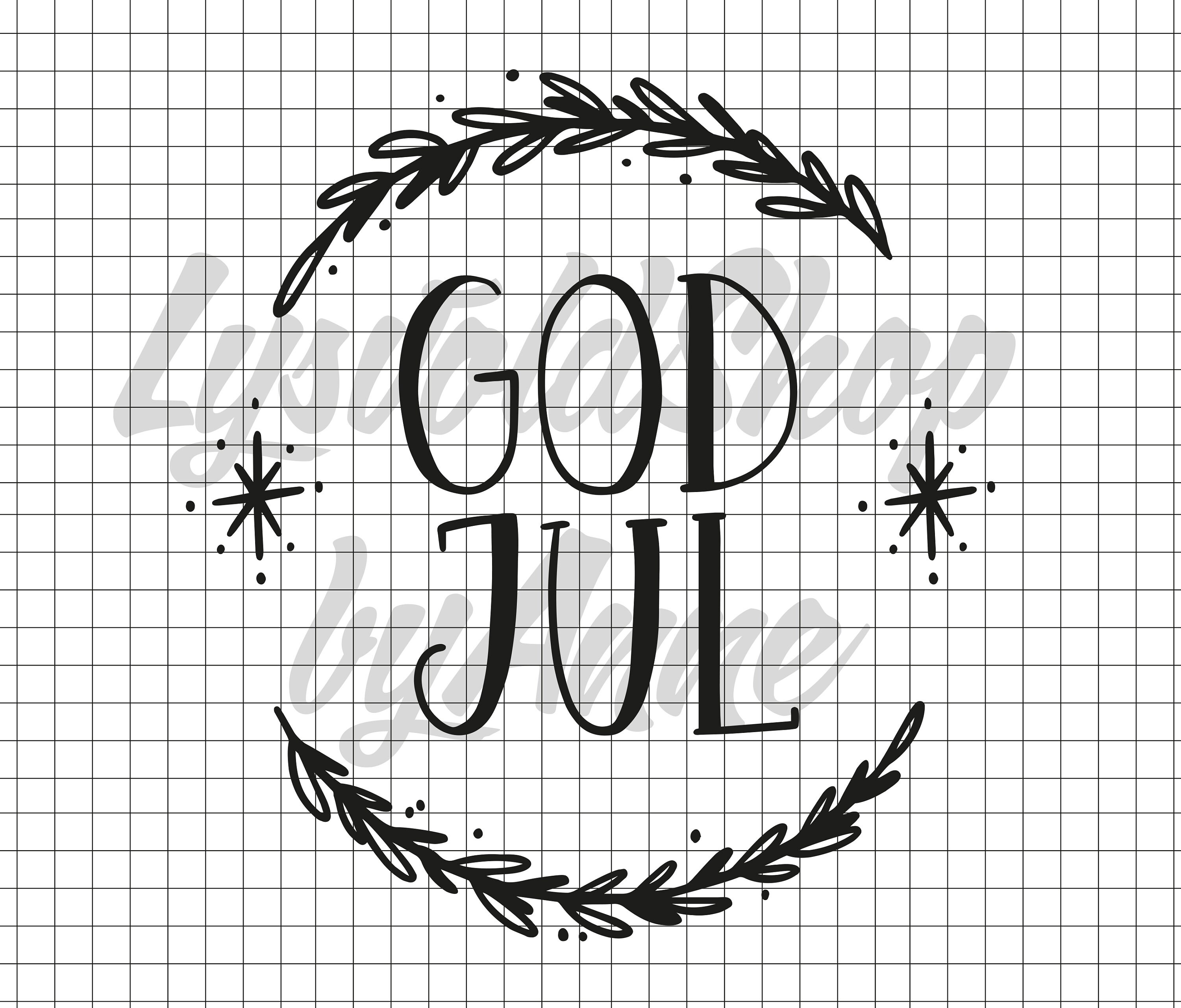 Christmas SVG, Scandinavian Christmas Svg, God Jul Svg, Christmas Cards ...