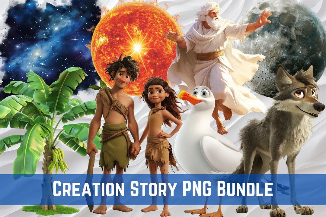 Creation Story PNG Bundle Bible Clipart, Instant Download - Etsy