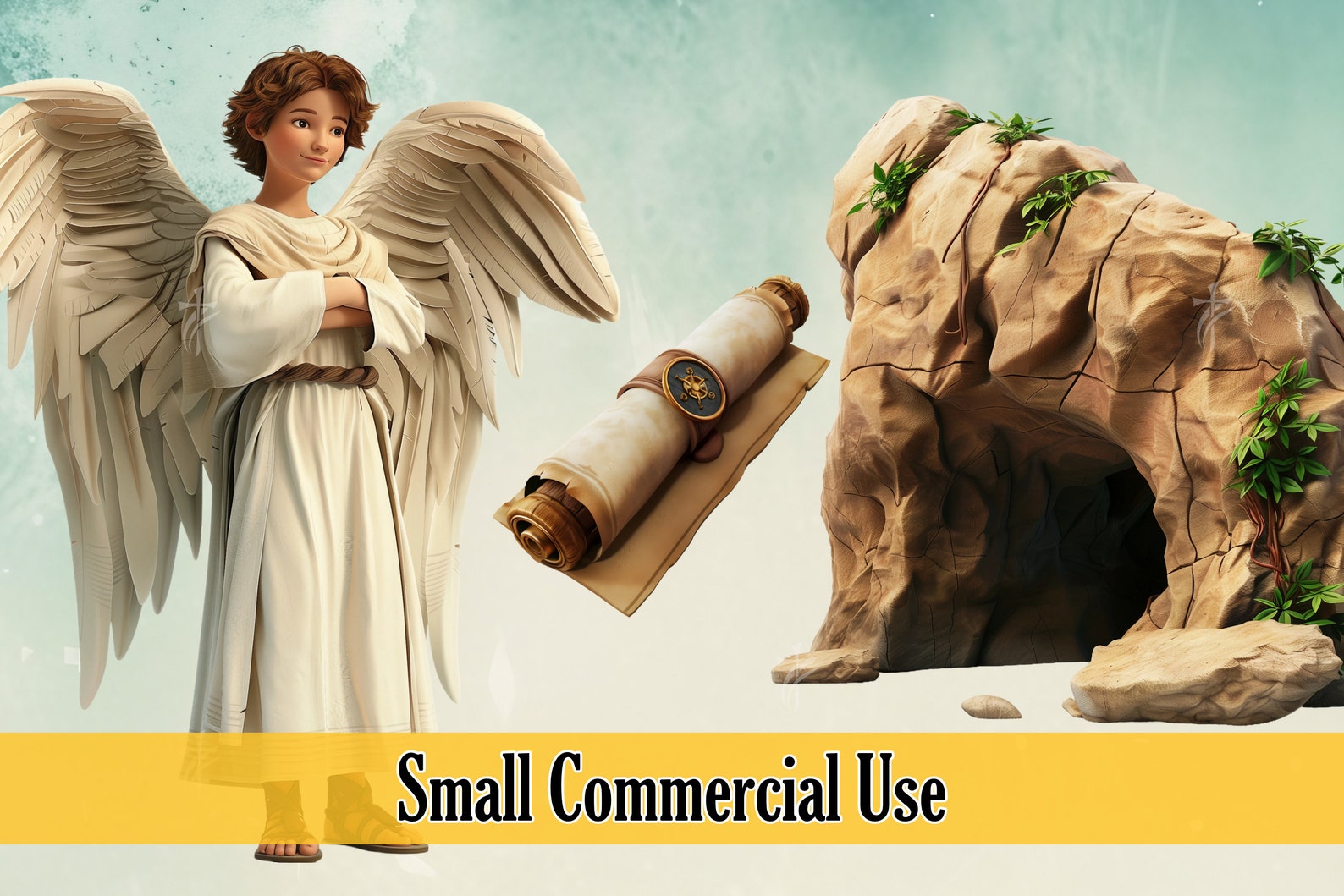 Daniel and the Lions' Den Clipart Bundle, PNG Files, Bible Stories ...