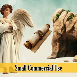 Daniel and the Lions' Den Clipart Bundle, PNG Files, Bible Stories ...