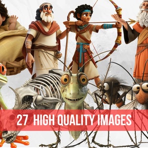 Moses and the Israelites PNG Bundle, Bible Stories, Instant Download - Etsy