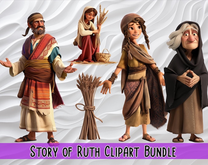 Ruth and Naomi Clipart , Book of Ruth Clipart , Bibilcal Story ...