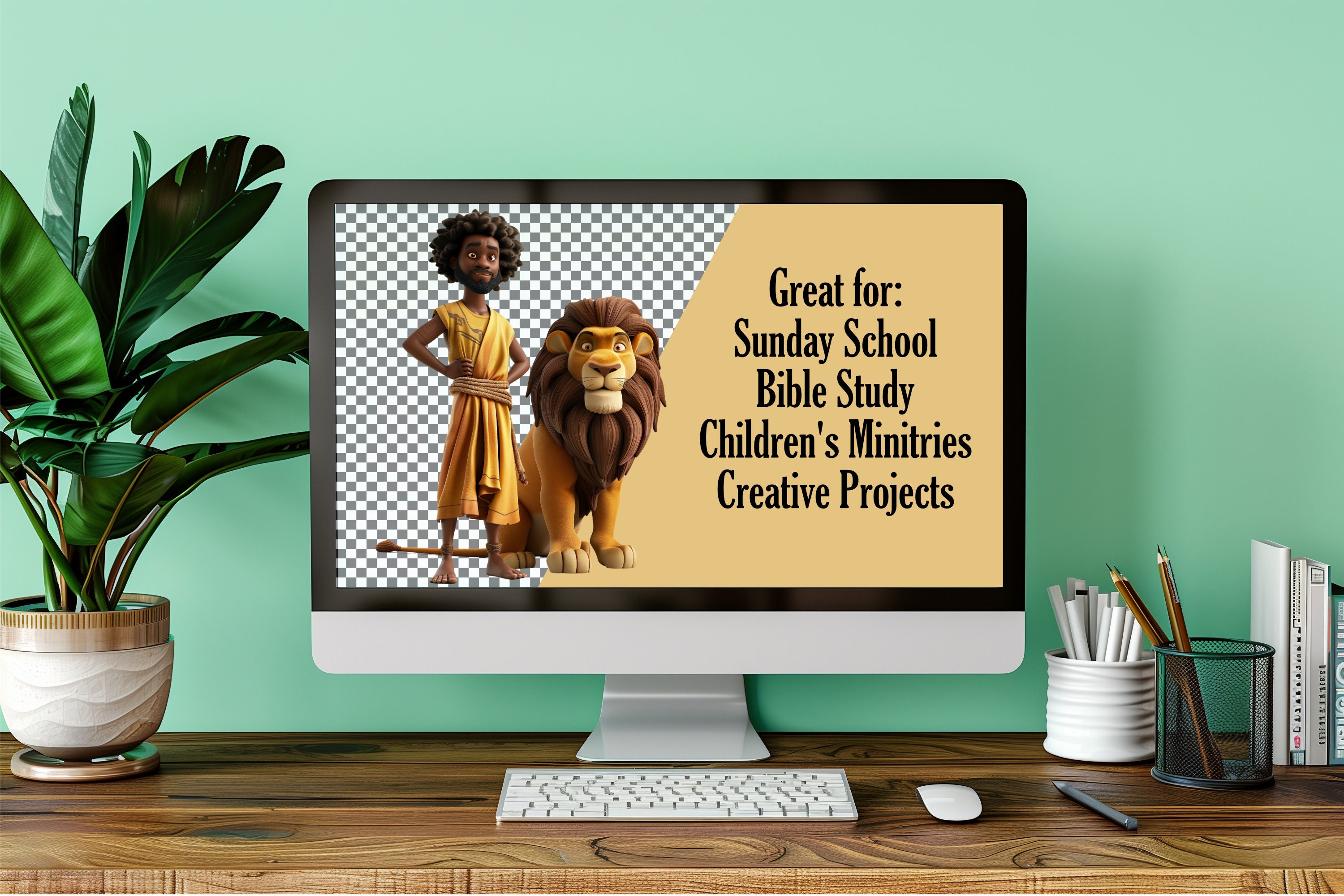 Old Testament Clipart Bundle African Character Version, Cartoon Images ...