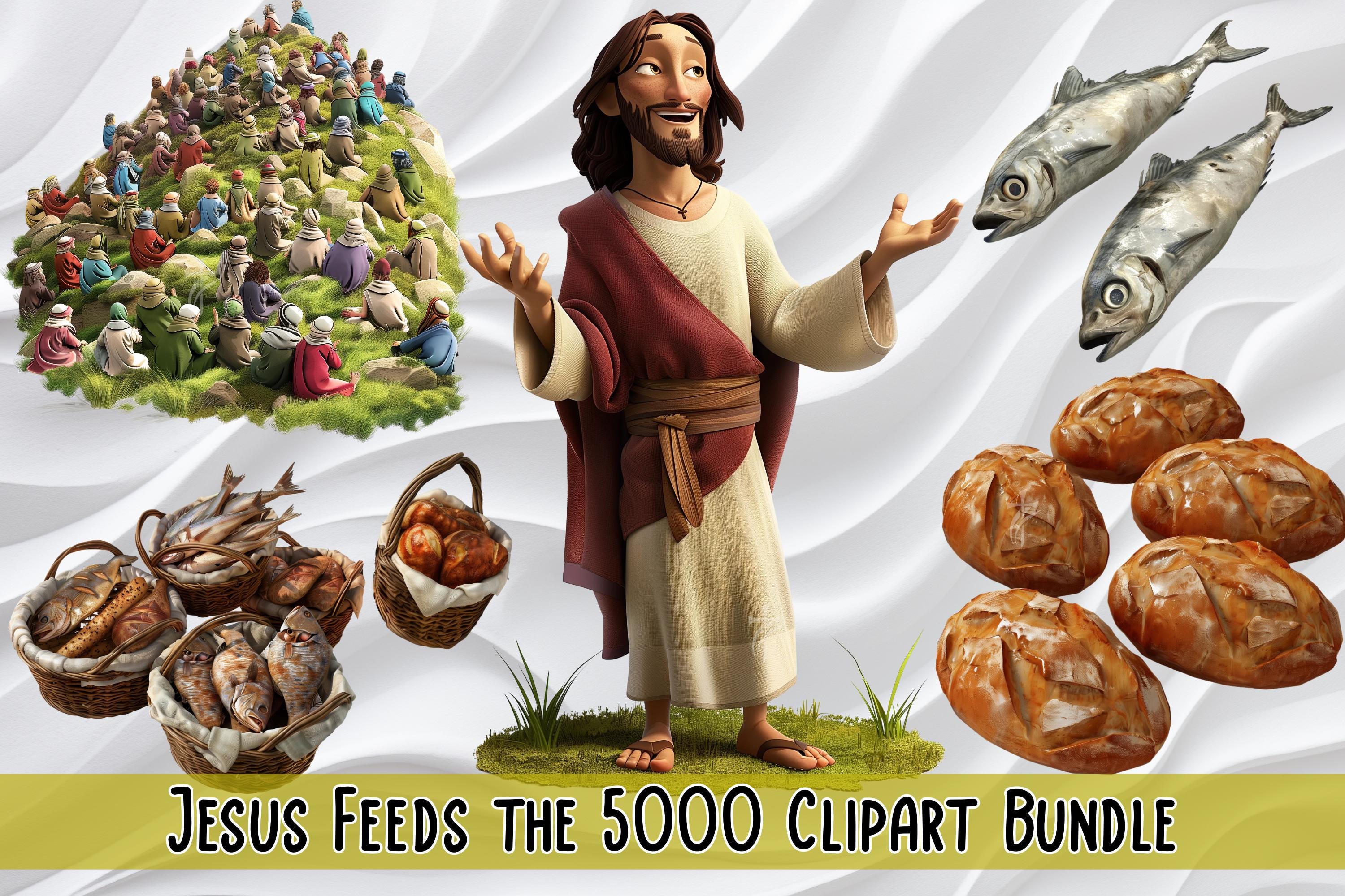 Jesus Feeding The 5000 Clip Art Feeding The Multitude, The Feeding Of