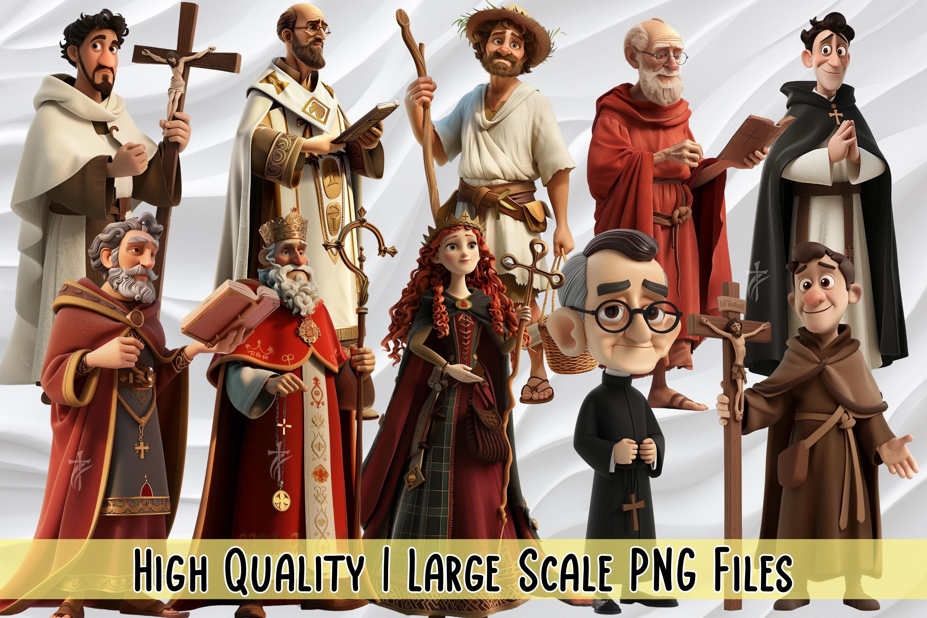 Cartoon Saint Clipart Bundle Part 3 | Digital Download | Fun and ...