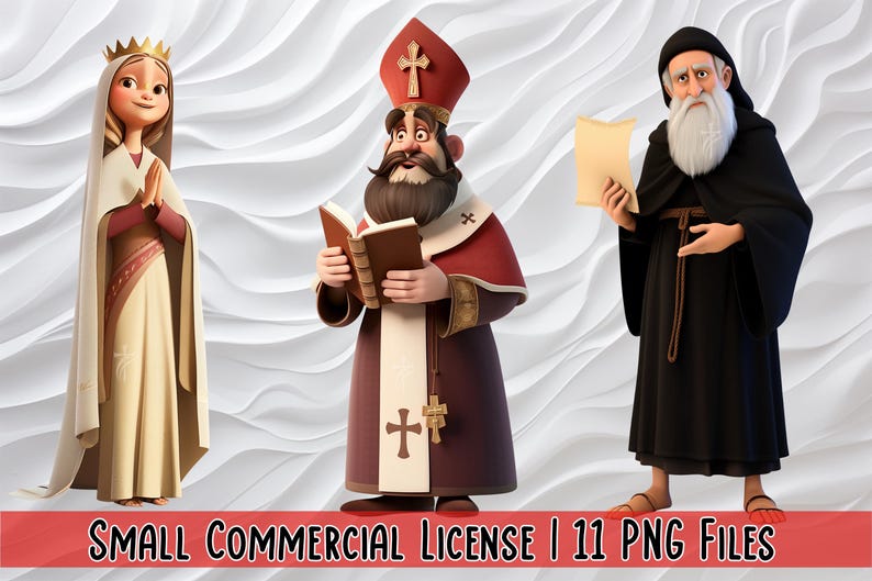Cartoon Orthodox Saints Clipart Bundle | Digital Download | Fun and ...