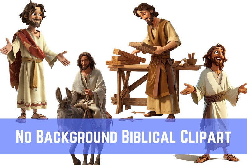 New Testament PNG Bundle Part 1, Biblical Clipart, Bible Characters ...