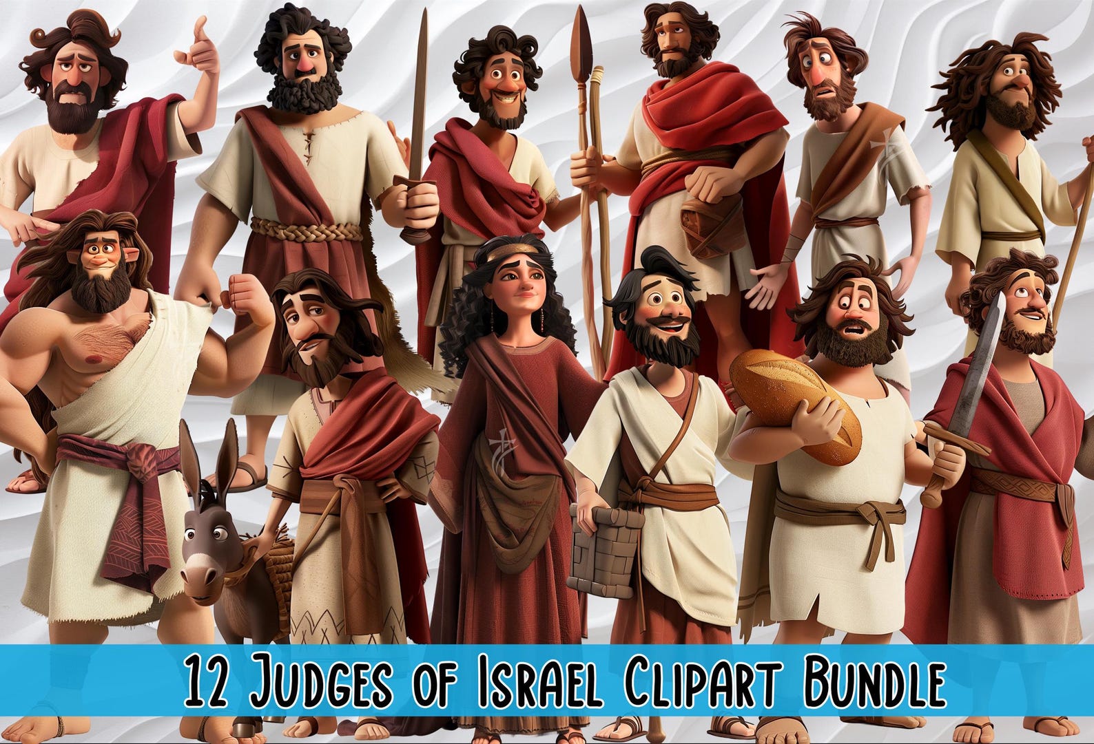 12 Judges of Israel Clipart Bundle | Digital Download | Biblical ...