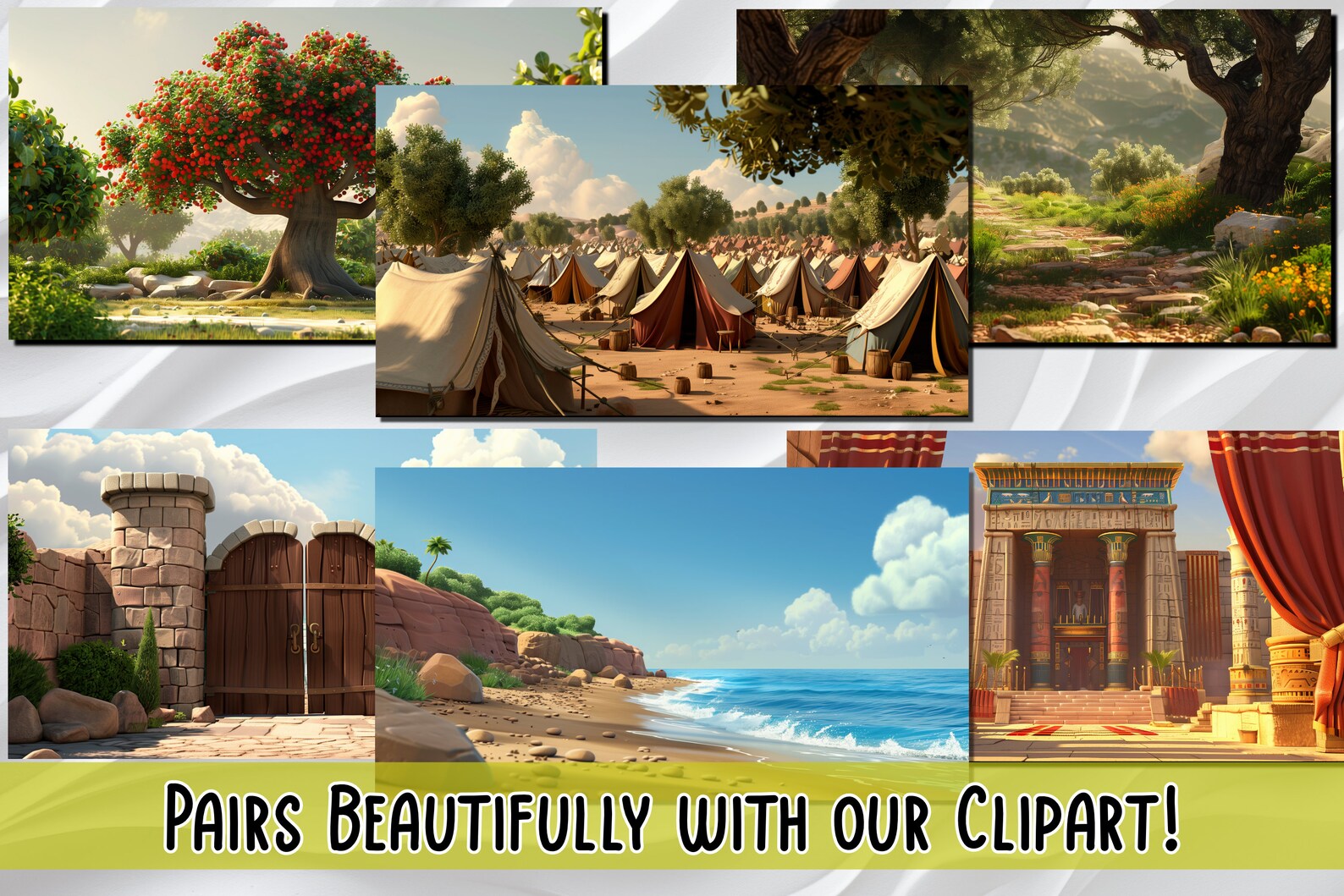 Bible Backgrounds PNG Bundle, Bible Stories, Instant Download, Biblical ...