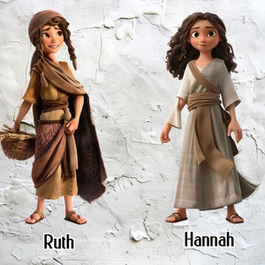 Women of the Bible Clipart Bundle - Part 1, Cartoon Images, Bible ...