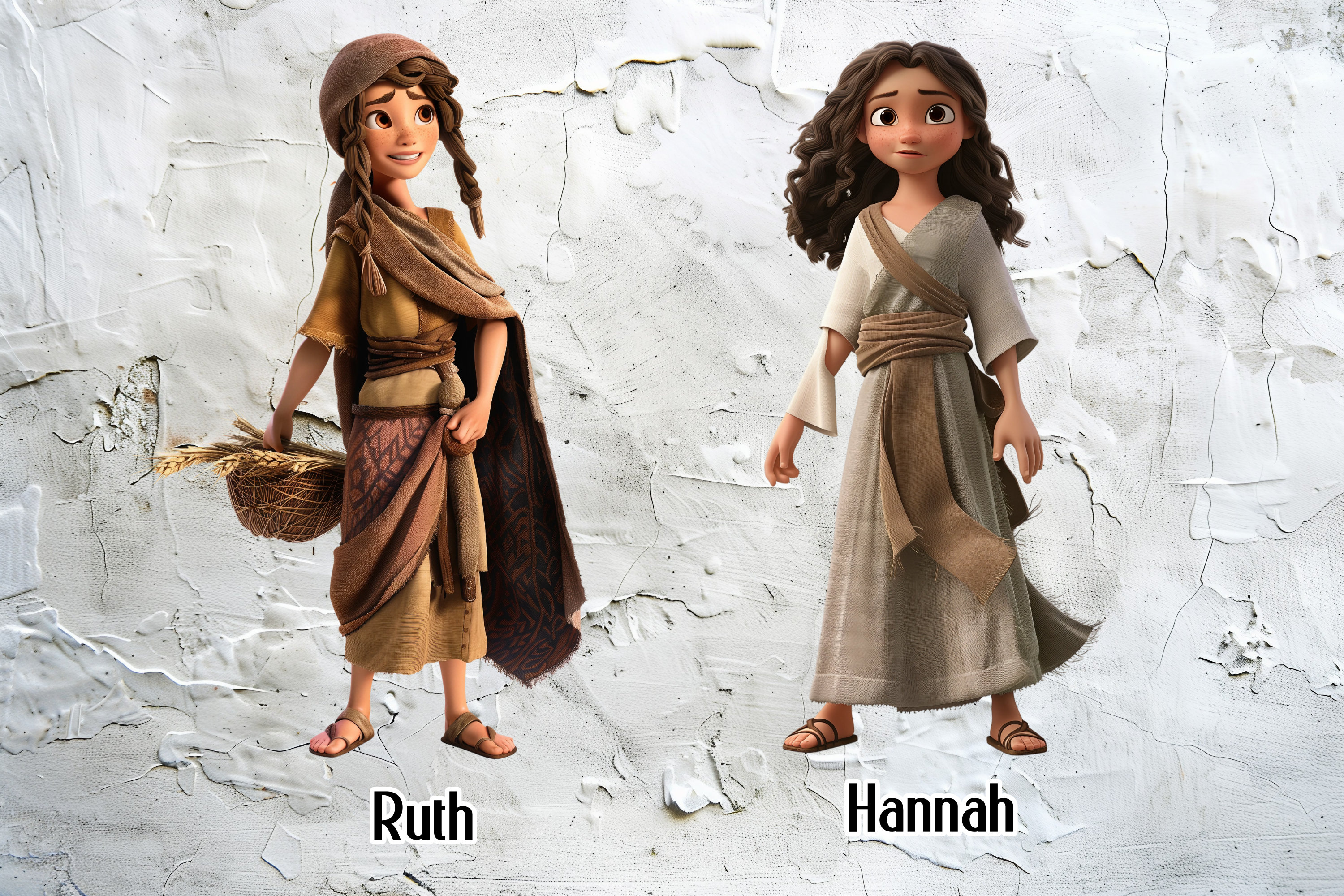 Women of the Bible Clipart Bundle Part 1, Cartoon Images, Bible Stories ...