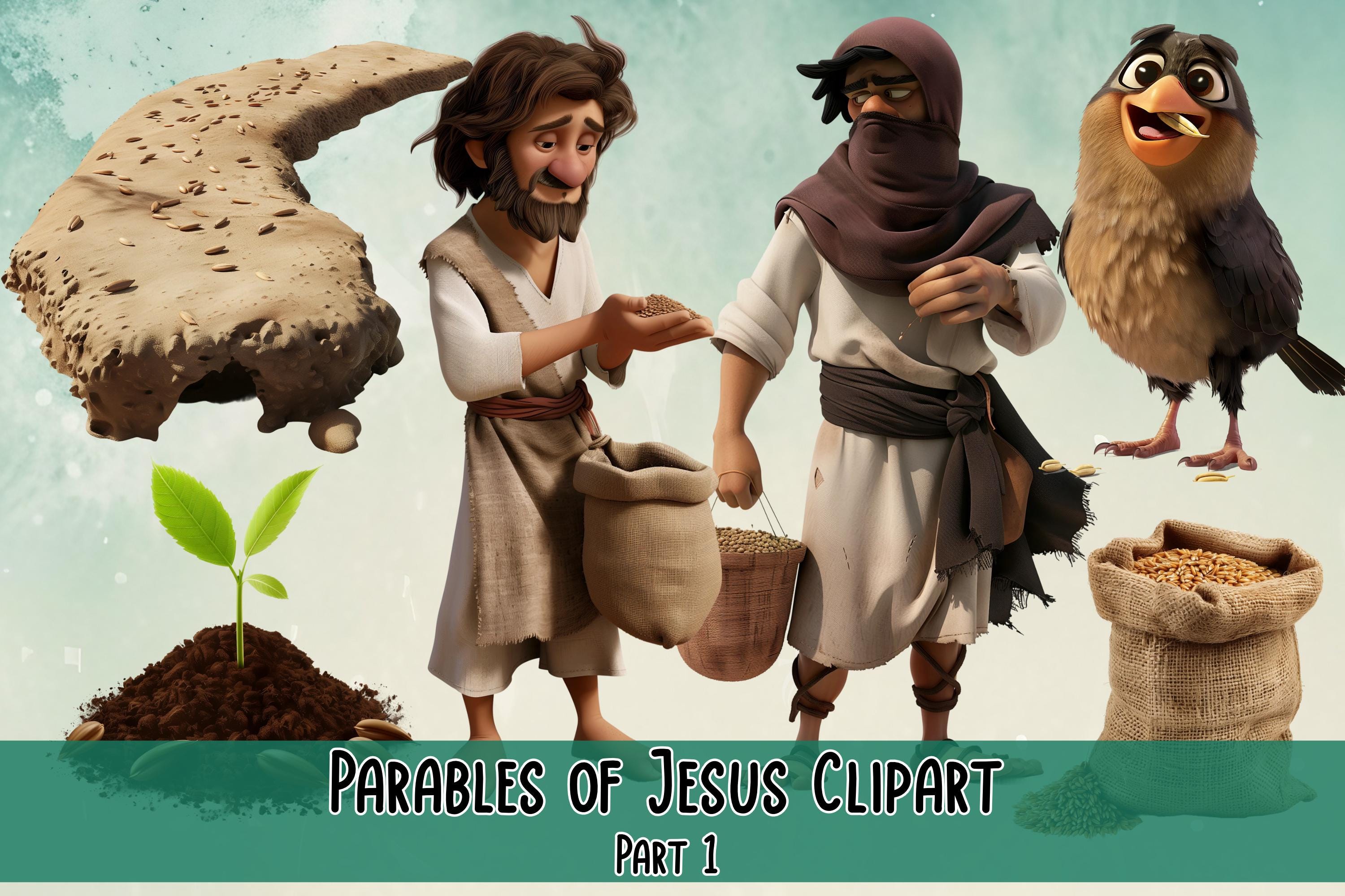 Parables of Jesus Clipart Bundle - Part 1 | Digital Download | Biblical ...
