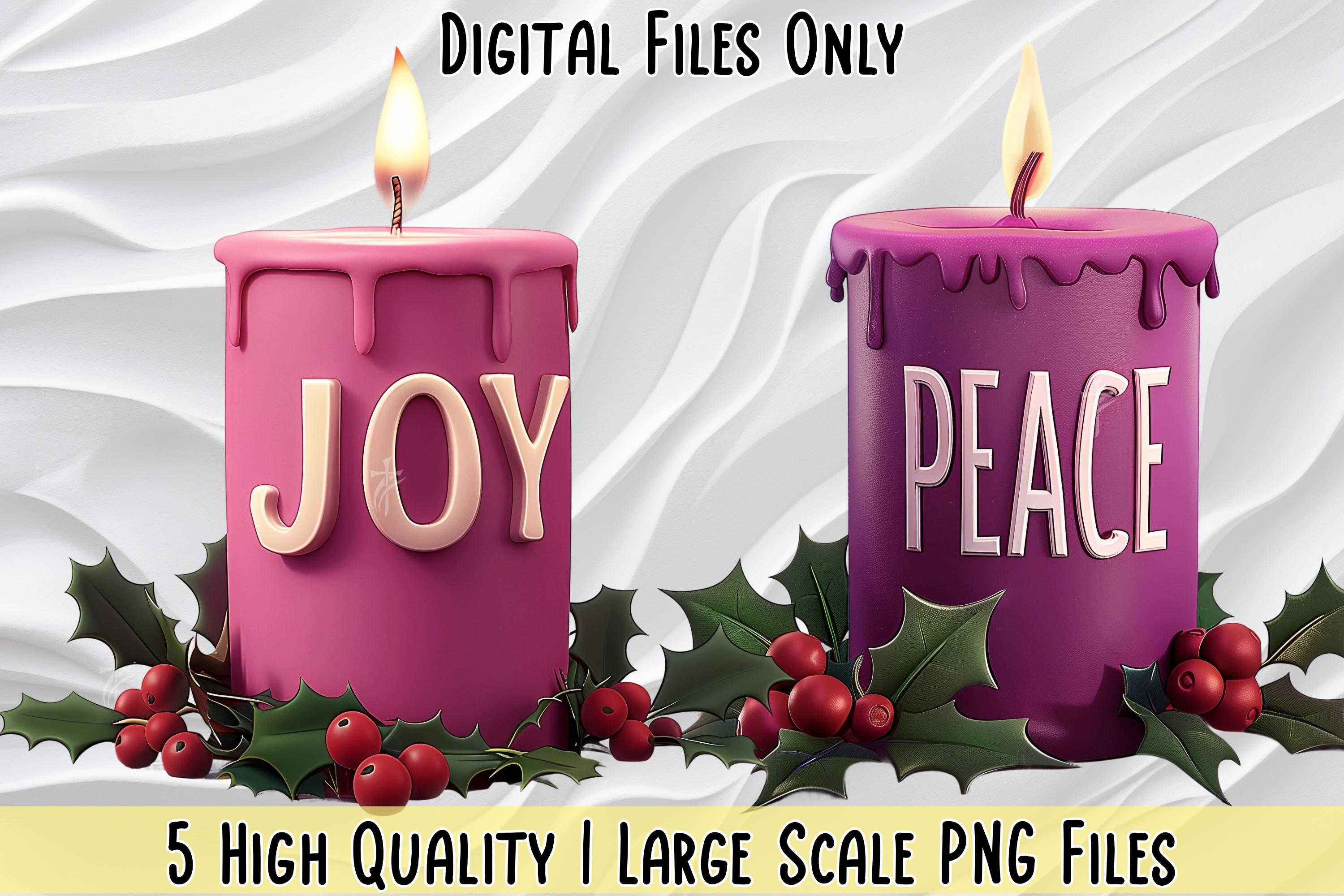 Advent Candles Clipart Bundle | Digital Download | Religious Christmas ...