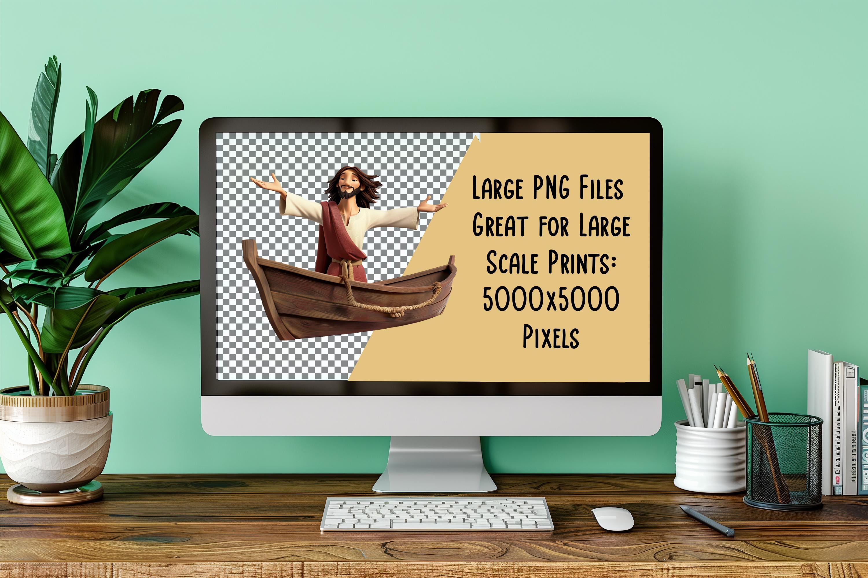 Jesus Calms the Storm Clipart Bundle | Digital Download | Biblical ...