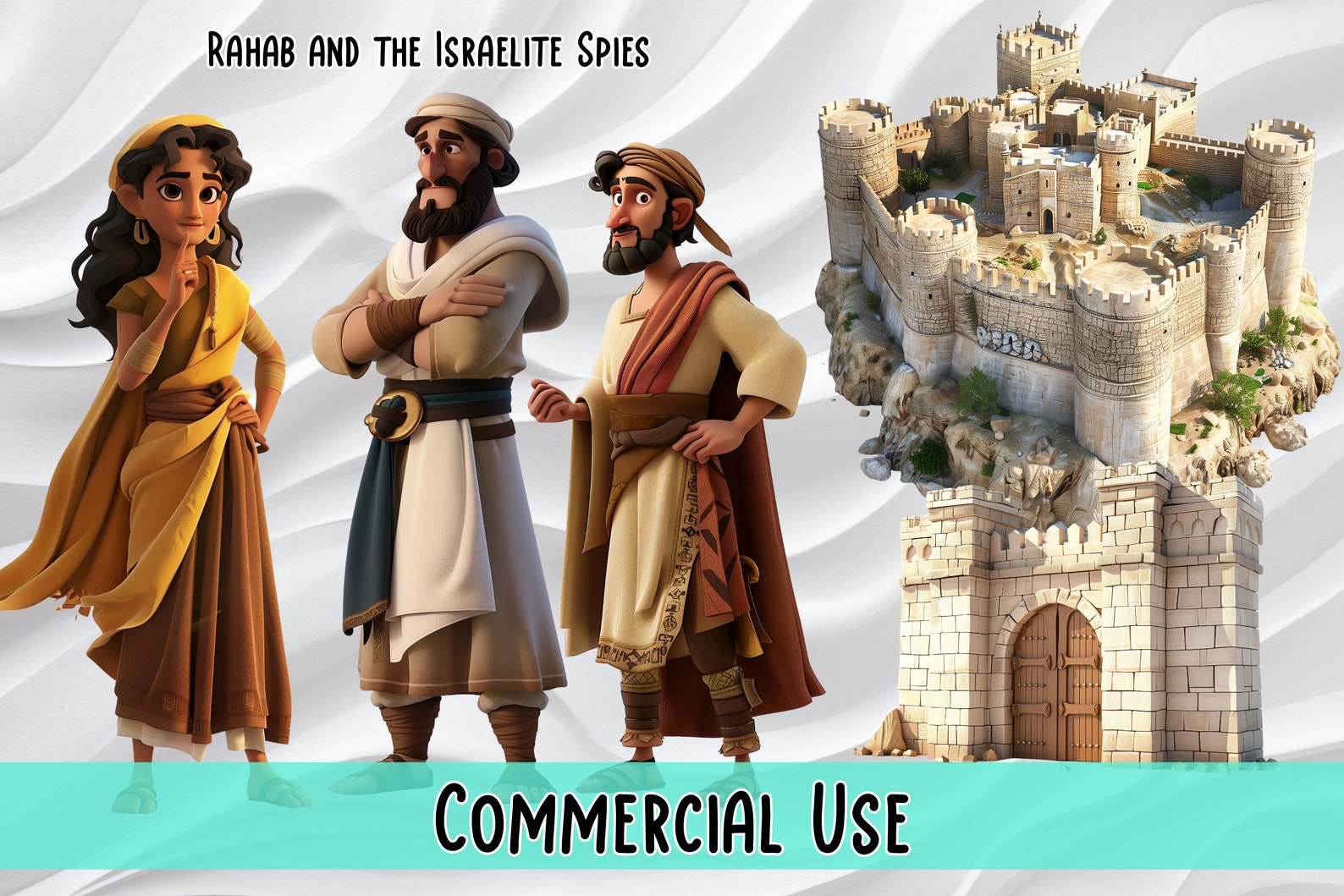 Joshua and Jericho Clipart Bundle, Bible Stories, Instant Download ...