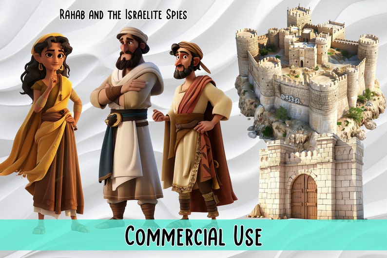 Joshua and Jericho Clipart Bundle, Bible Stories, Instant Download ...