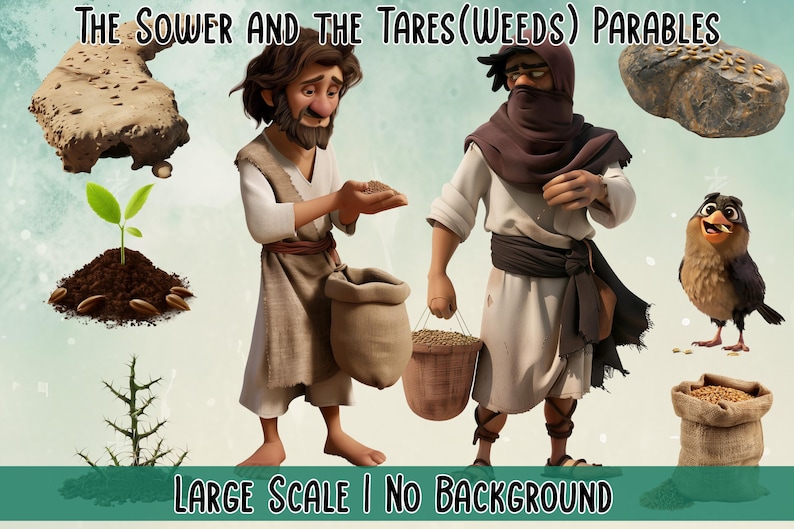 Parables of Jesus Clipart Bundle - Part 1 | Digital Download | Biblical ...