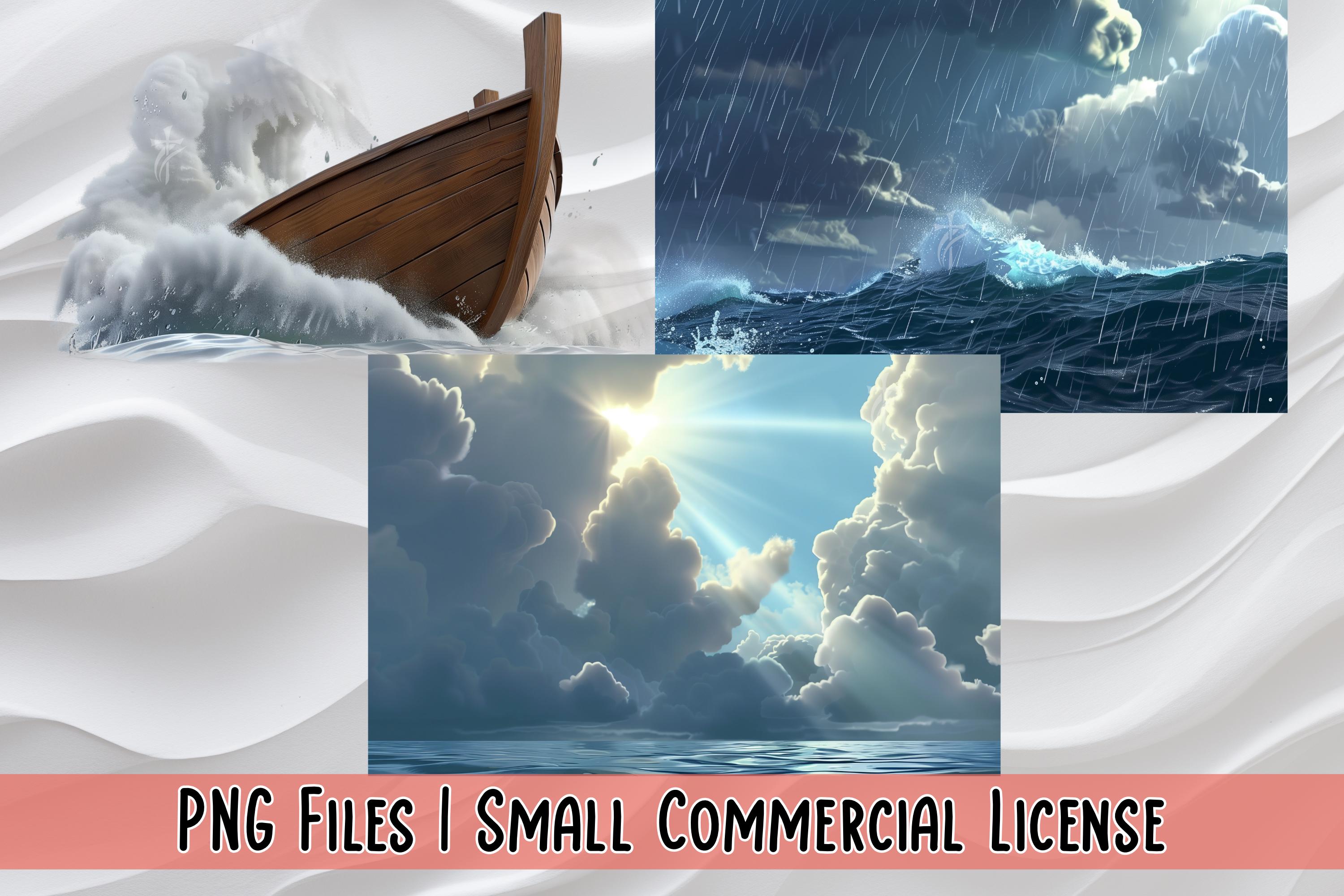 Jesus Calms the Storm Clipart Bundle | Digital Download | Biblical ...