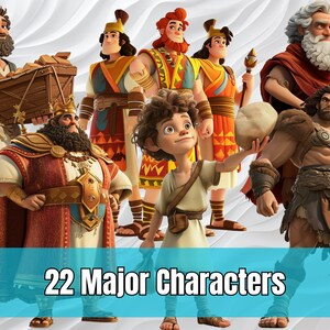 Old Testament Clipart Bundle Part 1, Cartoon Images, Bible Stories ...