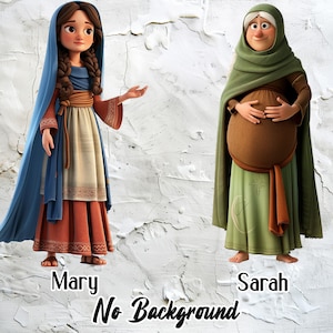 Women of the Bible Clipart Bundle - Part 1, Cartoon Images, Bible ...