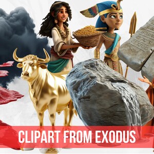 Moses and the Israelites PNG Bundle, Bible Stories, Instant Download - Etsy