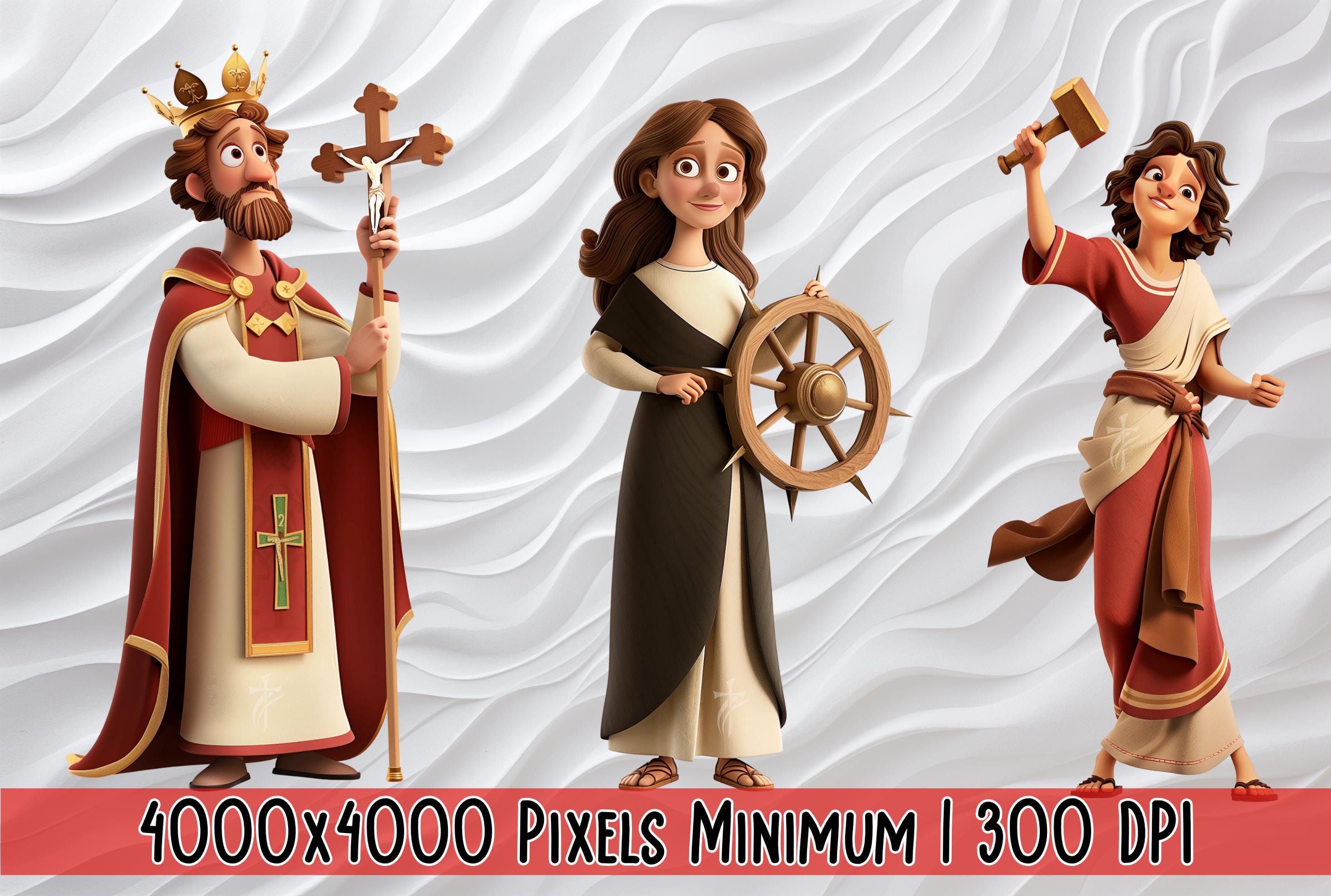 Cartoon Orthodox Saints Clipart Bundle | Digital Download | Fun and ...