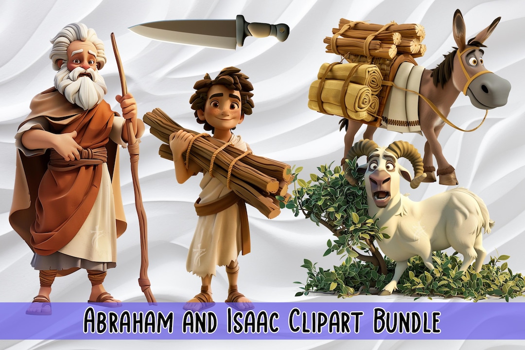 Abraham and Isaac Clipart Bundle | Digital Download | Biblical ...