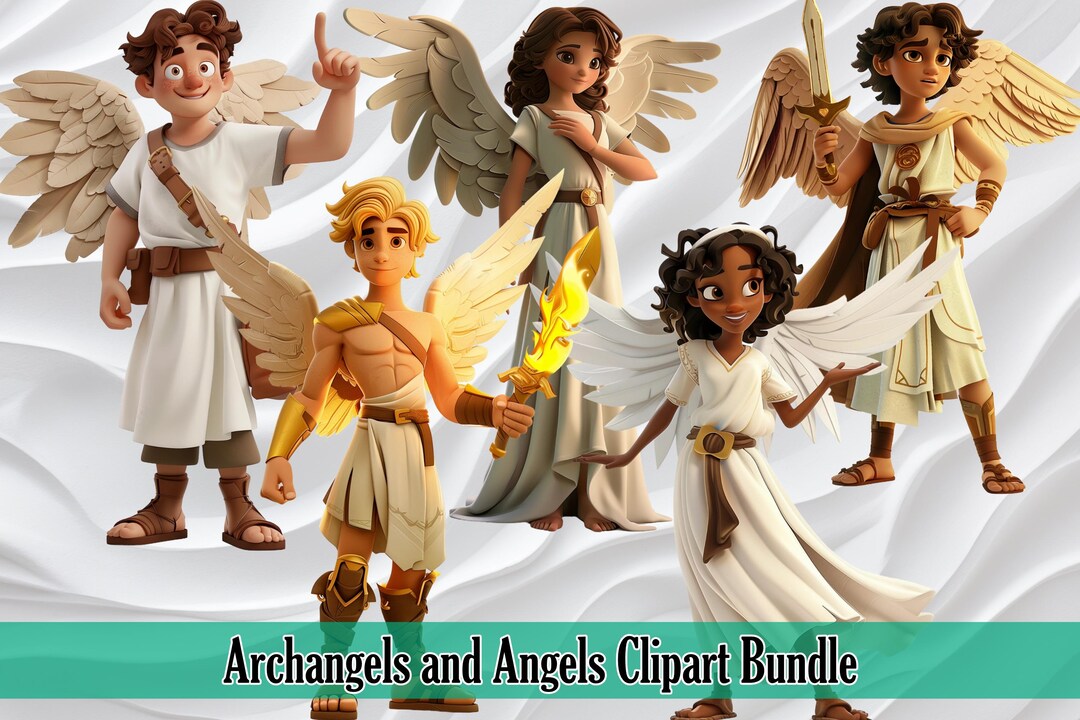 Archangels and Angels Clipart Bundle | Digital Download | Beautiful ...