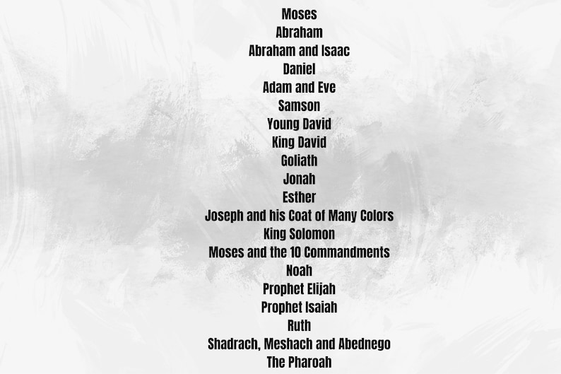 Old Testament Clipart Bundle, Cartoon Images, Bible Stories, Instant ...