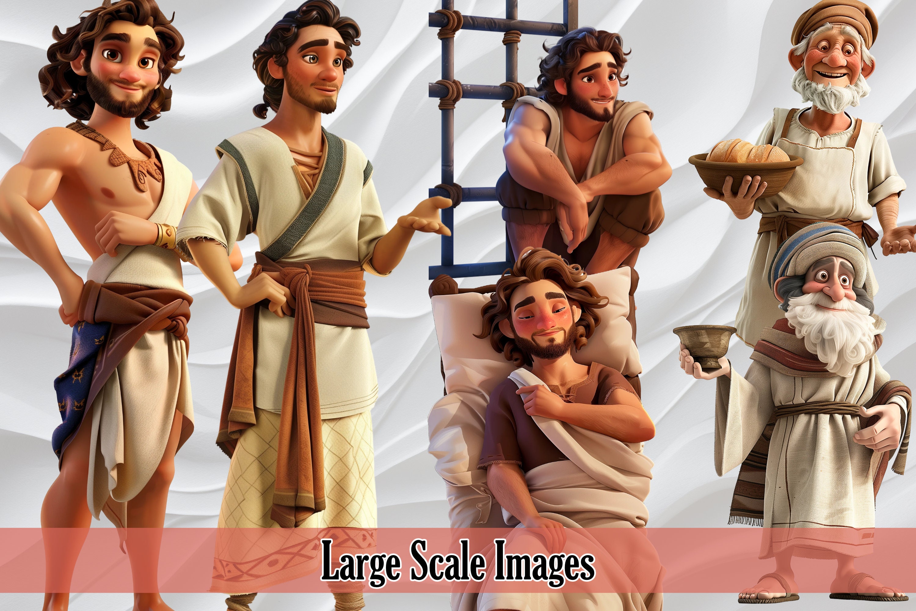 Joseph and His Coat of Many Colors Clipart Bundle, Bible Stories ...