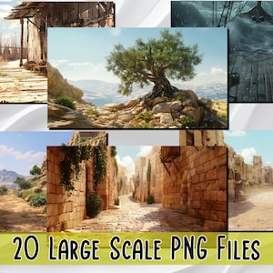 Bible Backgrounds PNG Bundle, Bible Stories, Instant Download, Biblical ...