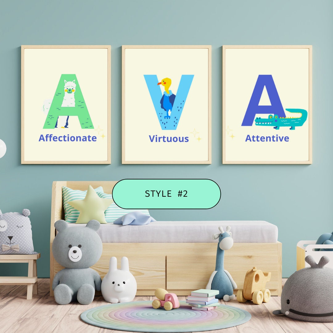 Personalized Name Posters for Kids (digital) - Etsy
