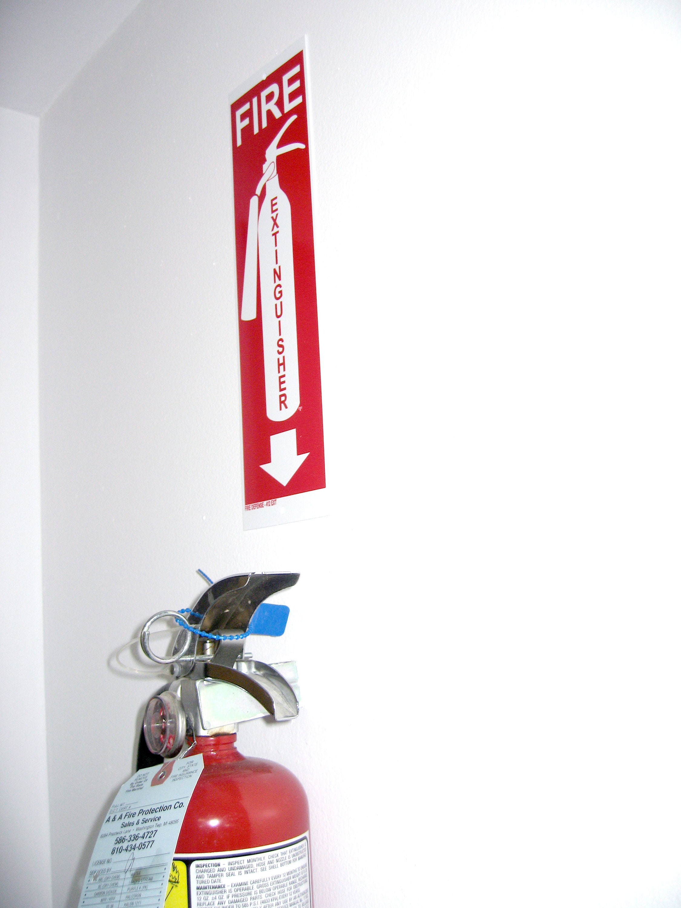 Fire Extinguisher Sign Flat Mount - Etsy