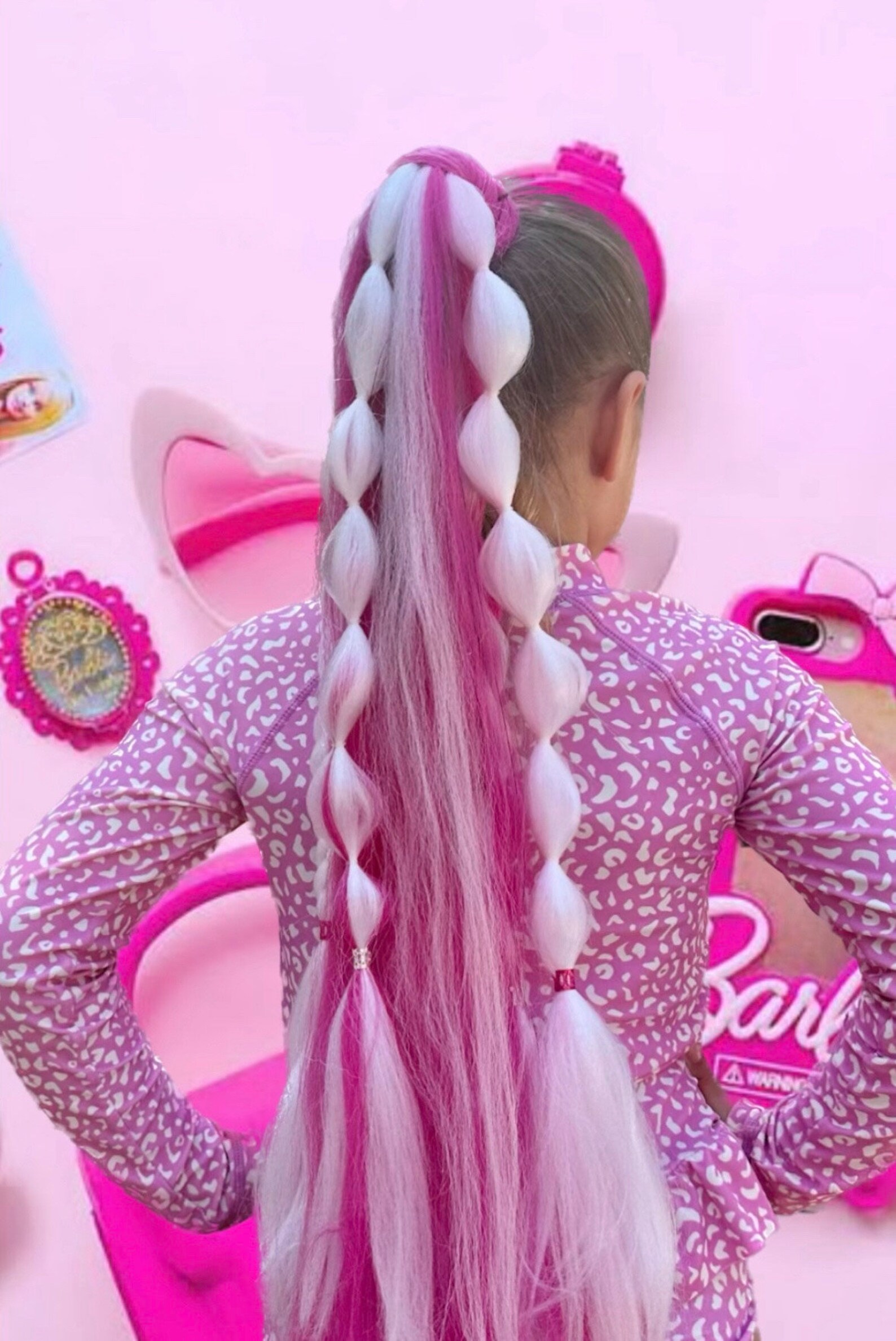 Reusable, Tie-in, Barbie Hair Extensions With a Splash of Tinsel. Your ...
