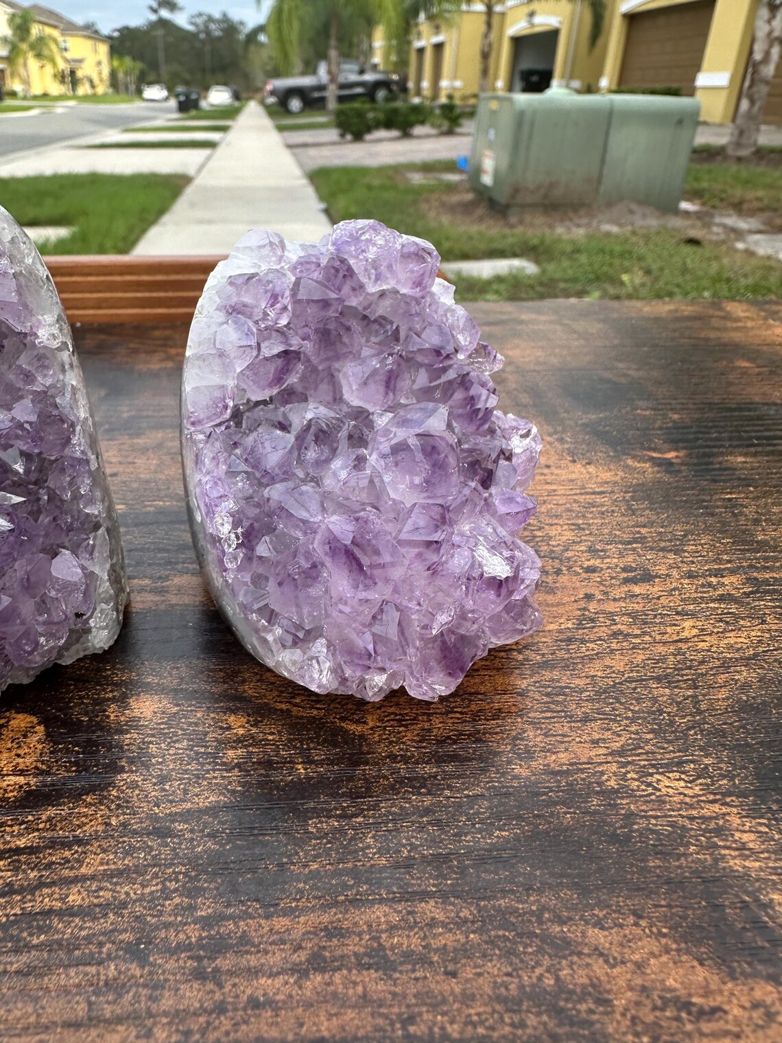 You Choose! Natural Amethyst Geode Cut Base Freeform Crystal Cluster - Etsy