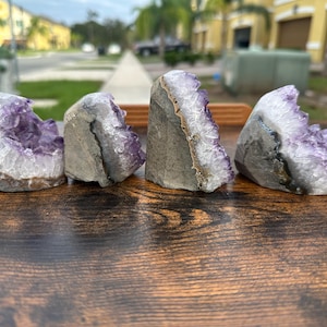You Choose! Natural Amethyst Geode Cut Base Freeform Crystal Cluster - Etsy
