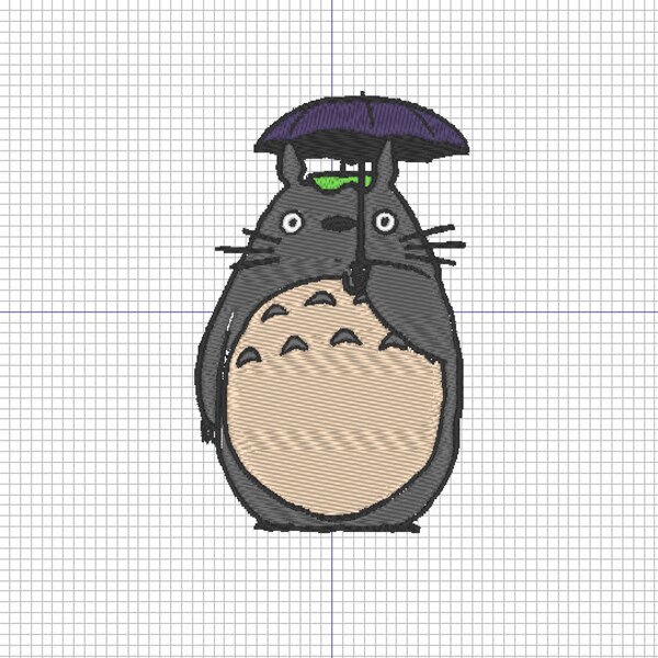 Totoro Embroidery - Etsy