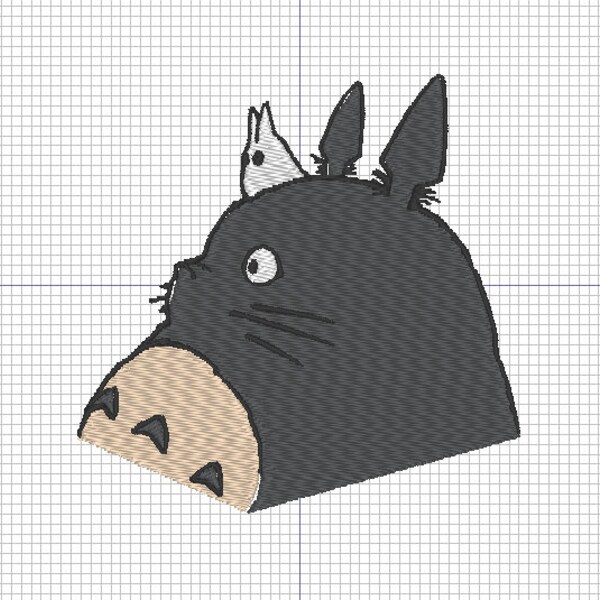 Totoro Embroidery - Etsy