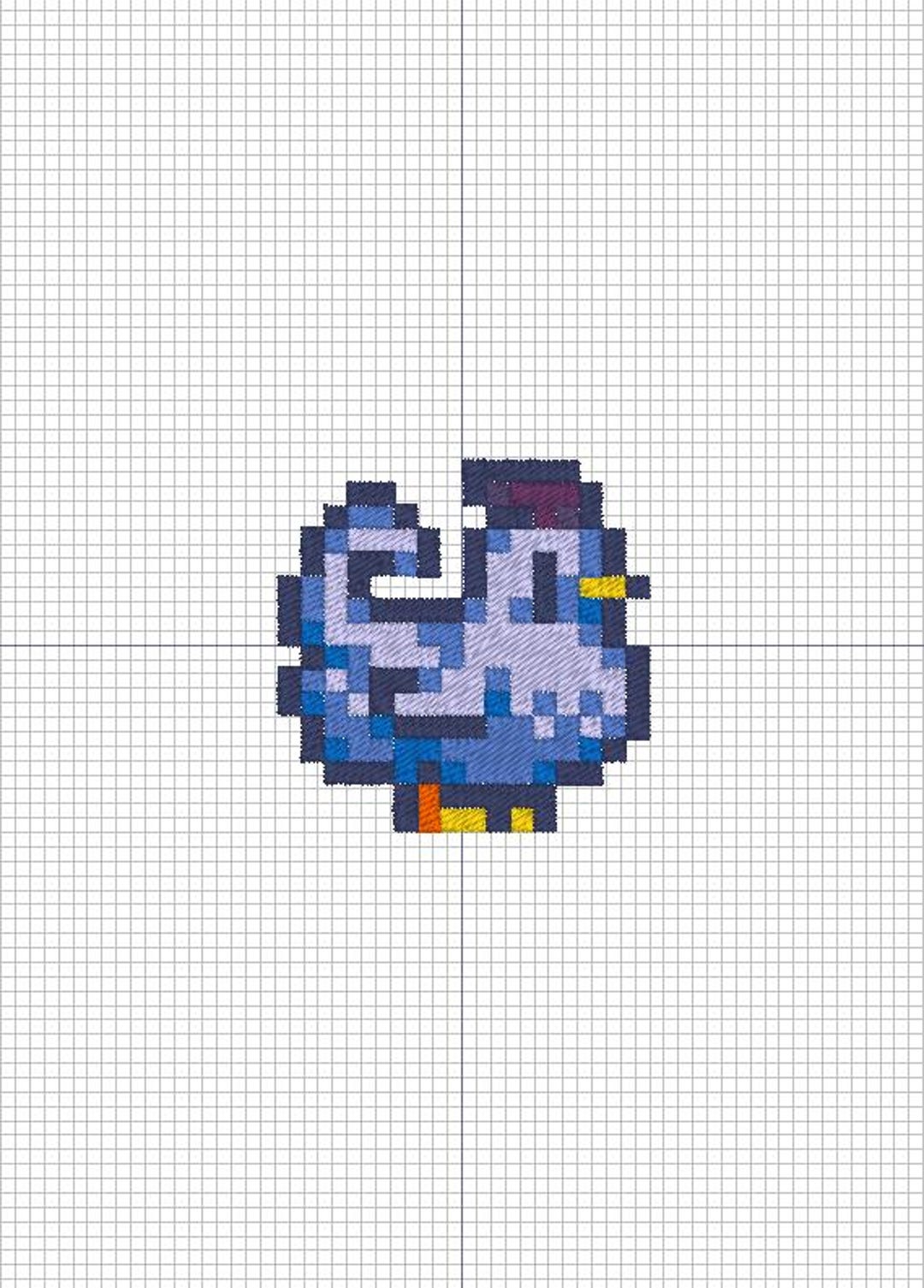 Blue Chicken Stardew Valley Embroidery Design .pes - Etsy